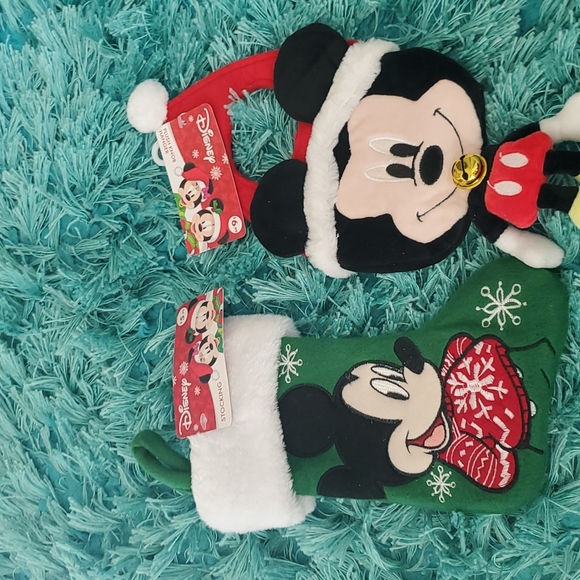 Disney | Holiday | Nwt Christmas Mickey Mouse Stocking Door Hanger ...